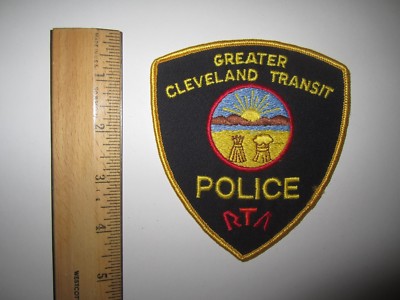 GREATER CLEVELAND TRANSIT POLICE RTA EMBROIDERED PATCH MINT UNUSED | eBay
