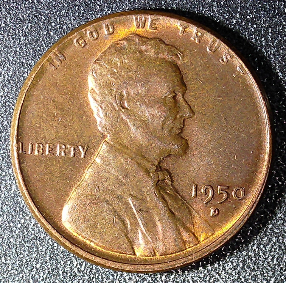 1950 D Lincoln Wheat Penny Die Chip Error On Mint Mark | eBay