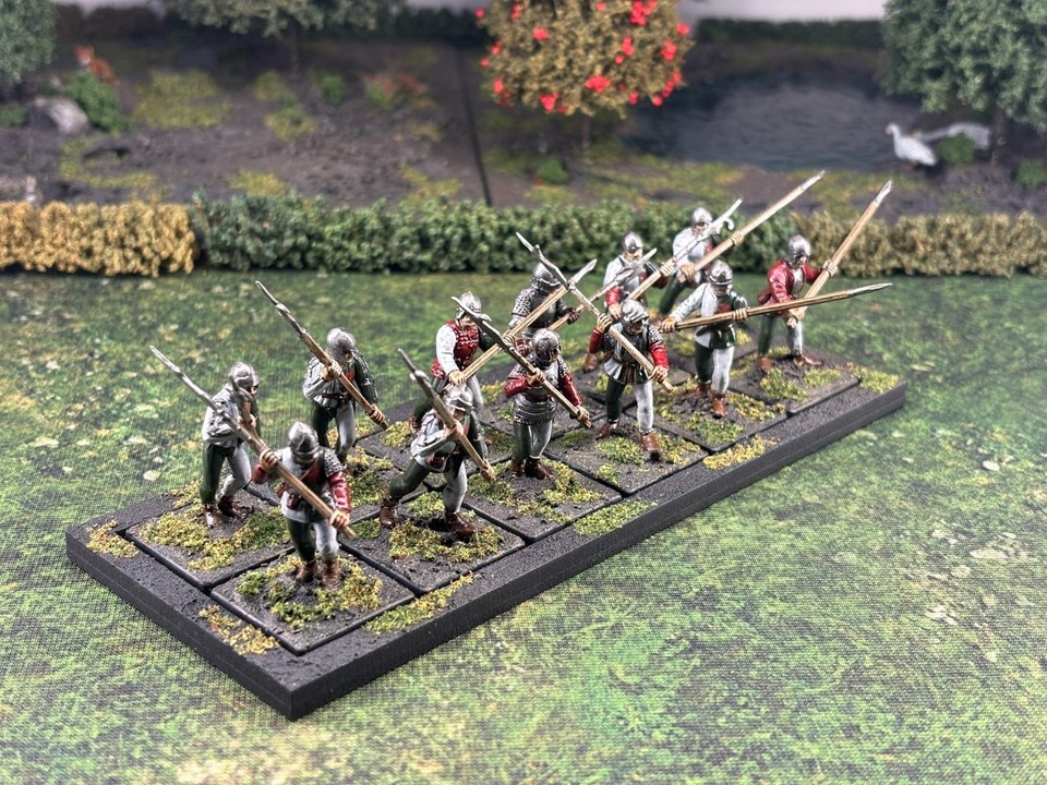 12x Billmen Tudor Perry Miniatures Wars of the Roses 28mm Painted | eBay UK