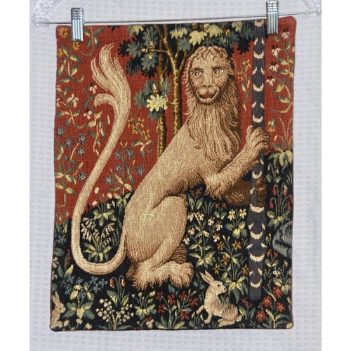 Allan Waller Ltd. Point de l'Halluin Tapestry Lady and the Unicorn Lion ...