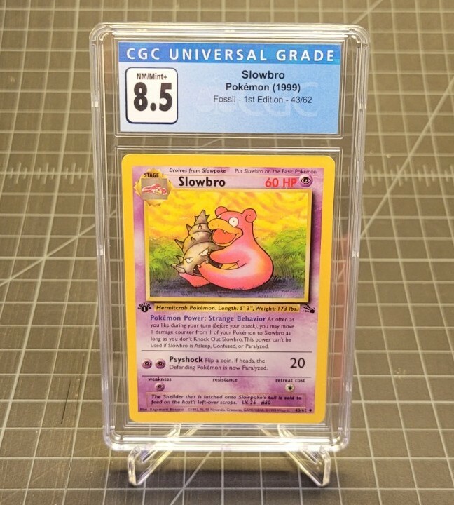 Slowbro 1st Edition Fossil Gem Mint 8.5 CGC Pokemon #43 | eBay