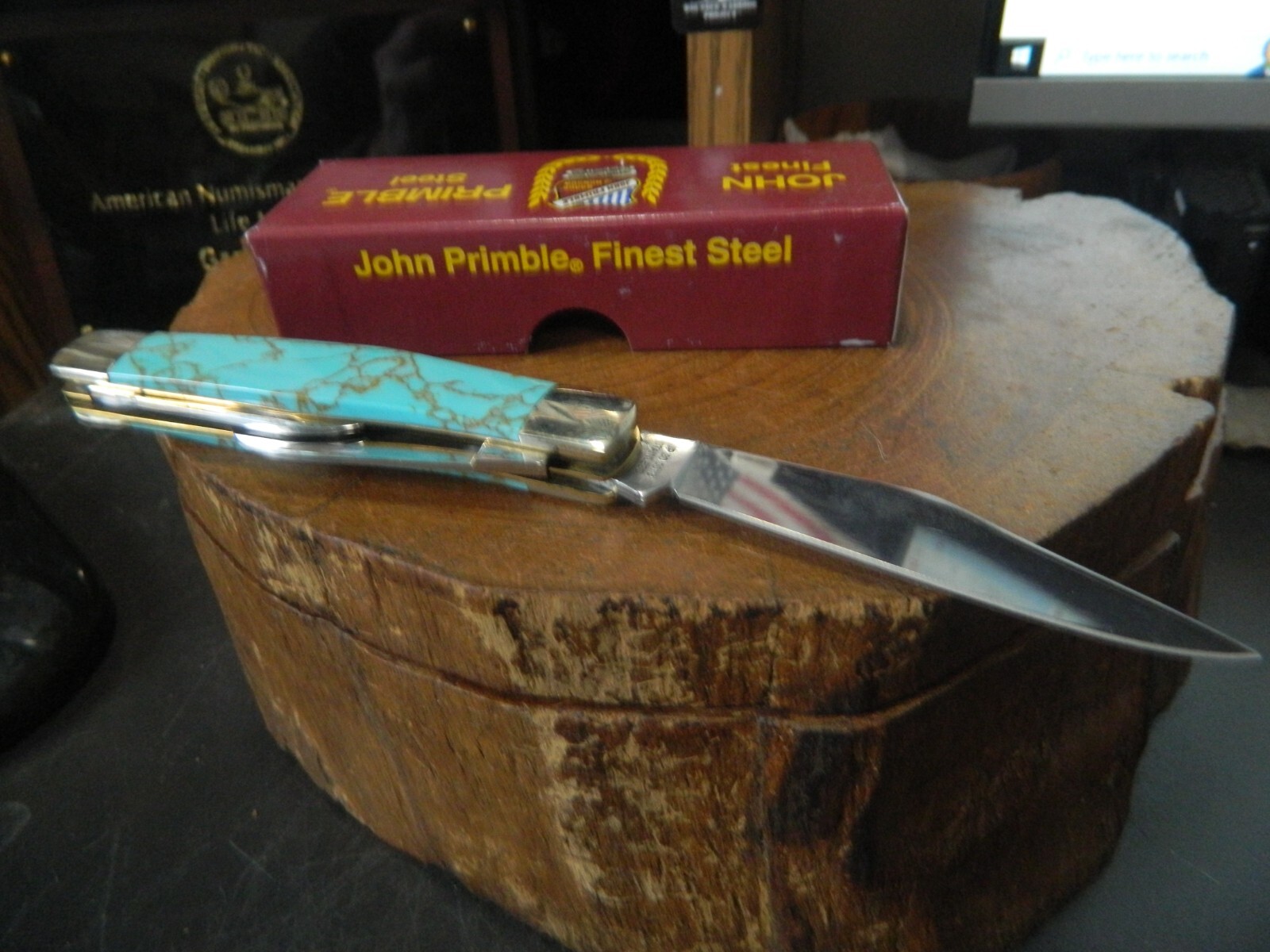 JOHN PRIMBLE KNIVES 4" STOCKMAN CLOSED 3 STAINLESS BLADES, GENUINE ...