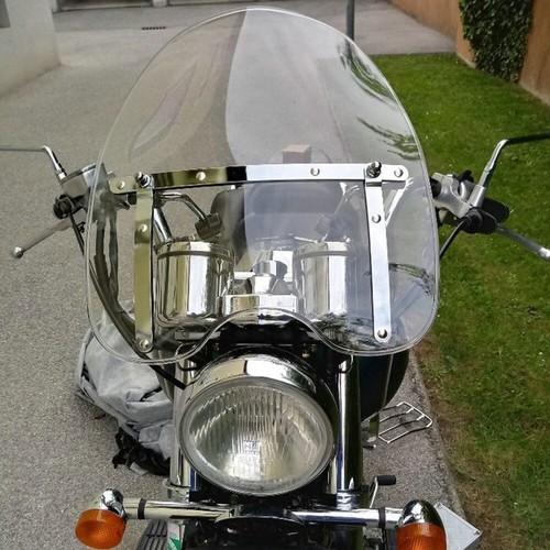 For Harley Sportster XL 1200 883 Glide Softail Night Train Windshield w ...