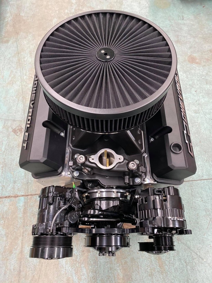 383 R STROKER CHEVY CRATE ENGINE A/C 5O6hp ROLLER TURNKEY PRO STREET ...