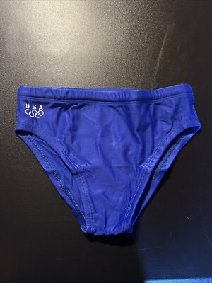 Vintage USA Olympic Speedo Diving Swim Brief, Mens Size 30 Blue | eBay