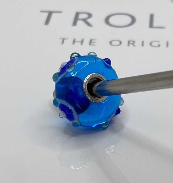 Trollbeads Extremely Rare Blue Bump Bead | eBay