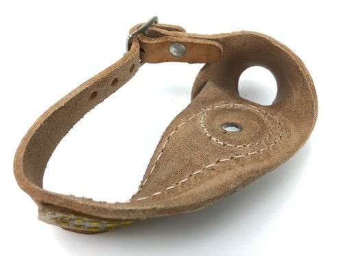 Left Hand Genuine Brown Leather Craft Sewing Sailmaker Palm Rope ...