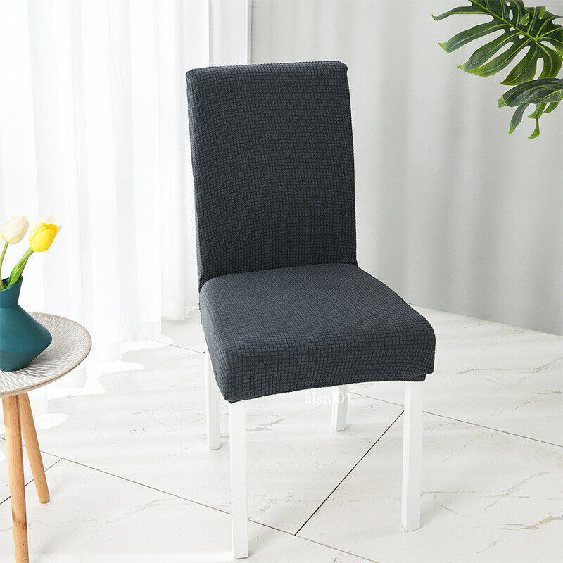Waterproof Elastic Chair Cover with Back Dining Room Chair Covers ...