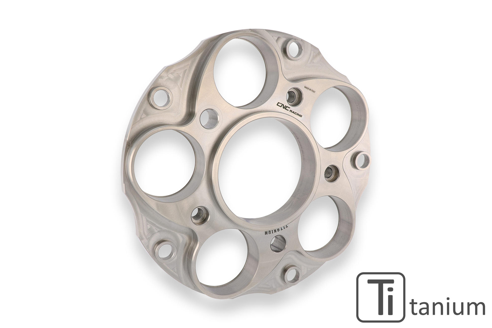 CUSH DRIVE HUB FLANGE 5 HOLES TITANIUM CNC RACING DUCATI HYPERMOTARD ...