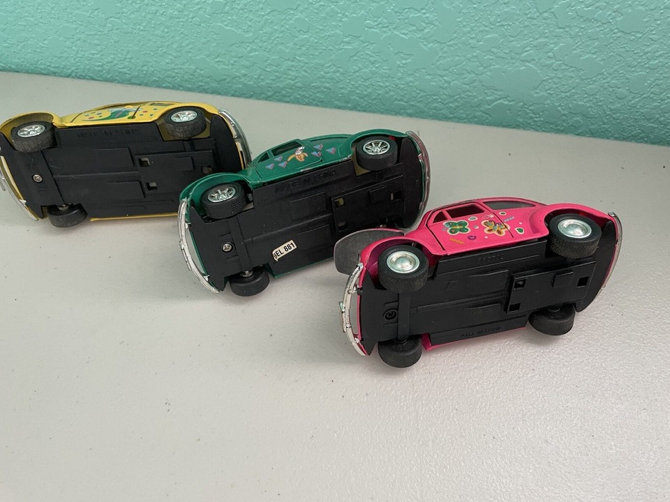 3 Volkswagon Beetle Diecast Pull Back Funny Cars | eBay