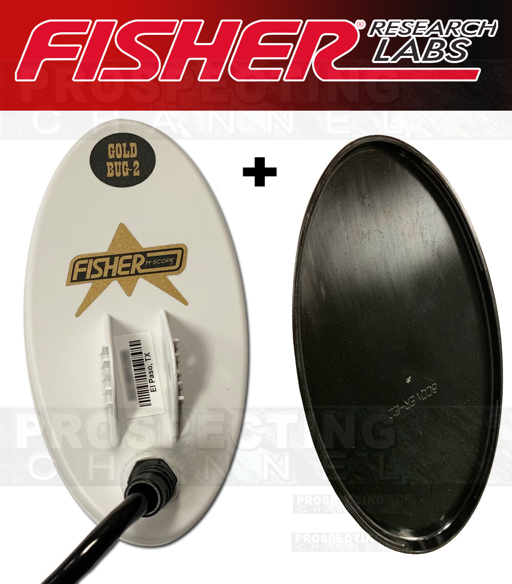 Fisher GOLD BUG 2 6.5" 6 1/2 inch DD Waterproof Coil + Protective Cover ...
