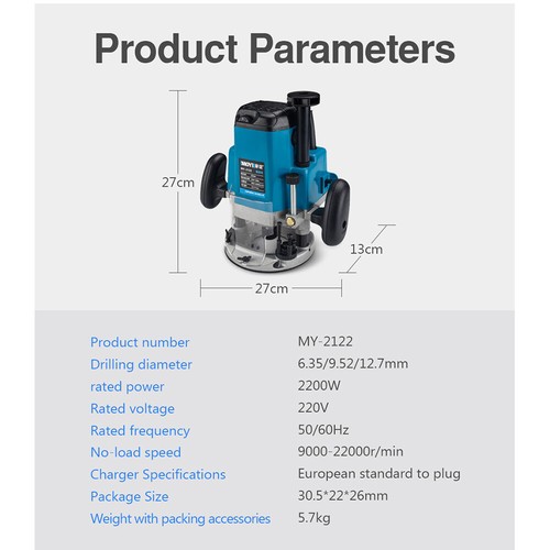 Professional Electric Manual Trimmer Woodworking Router and Router ...