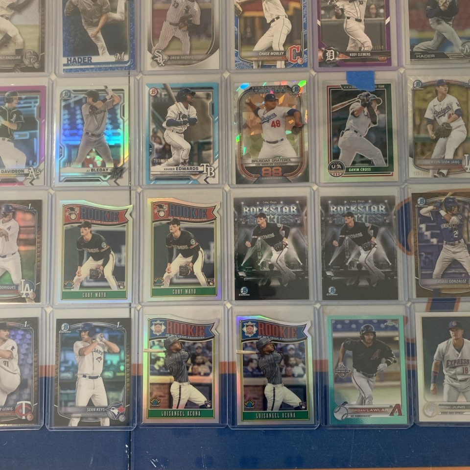 61 Card Baseball Autograph, Relic, Serial Numbered, 1st Bowman Lot | eBay