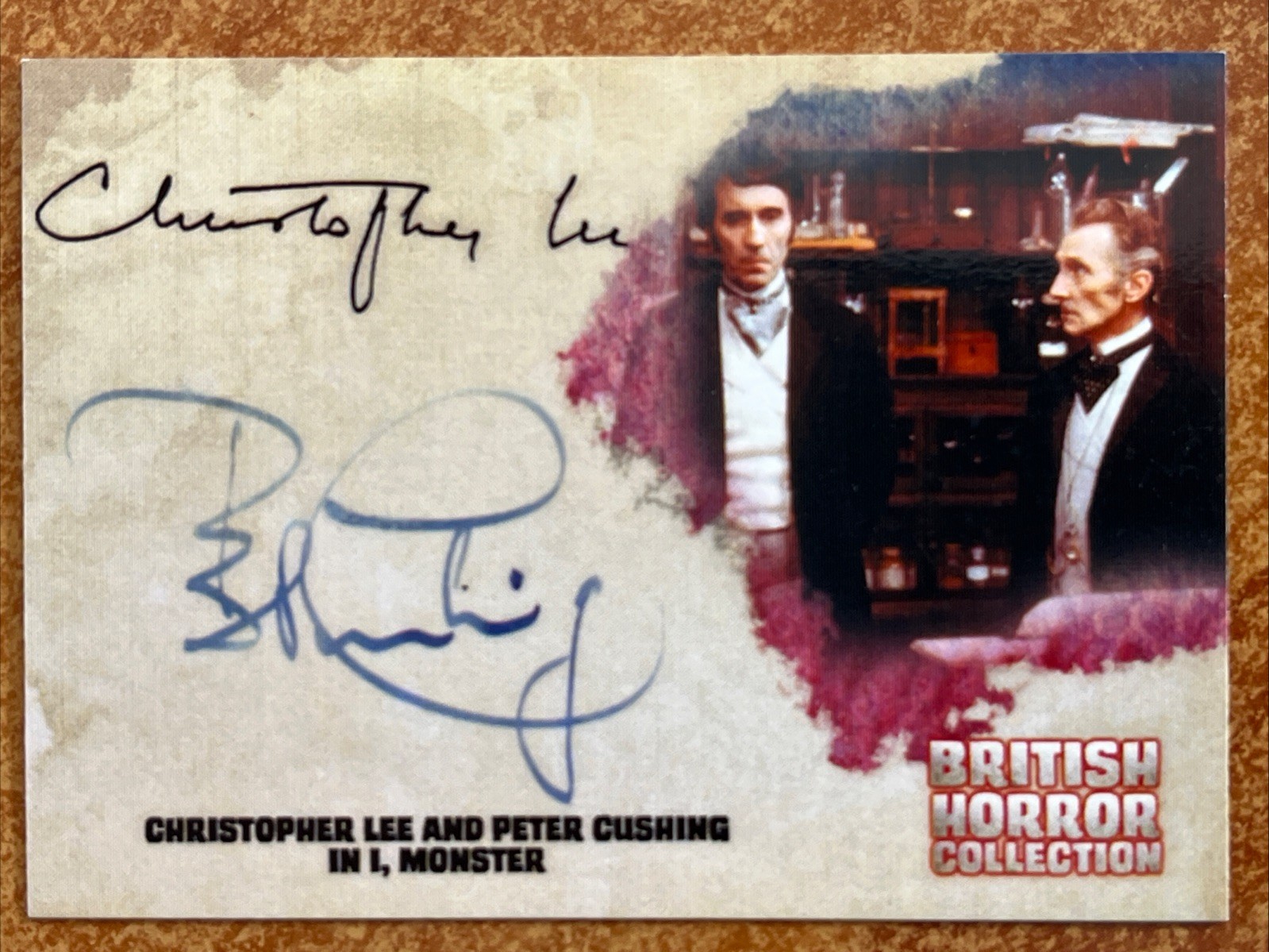 British Horror Collection Christopher Lee & Peter Cushing Facsimile ...