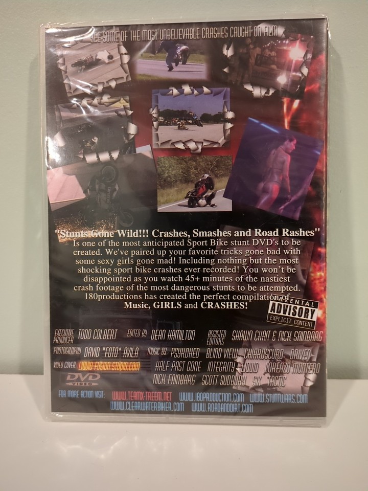 Stunts Gone Wild! Crashes Smashes And Road Rashes As Seen On TV DVD | eBay