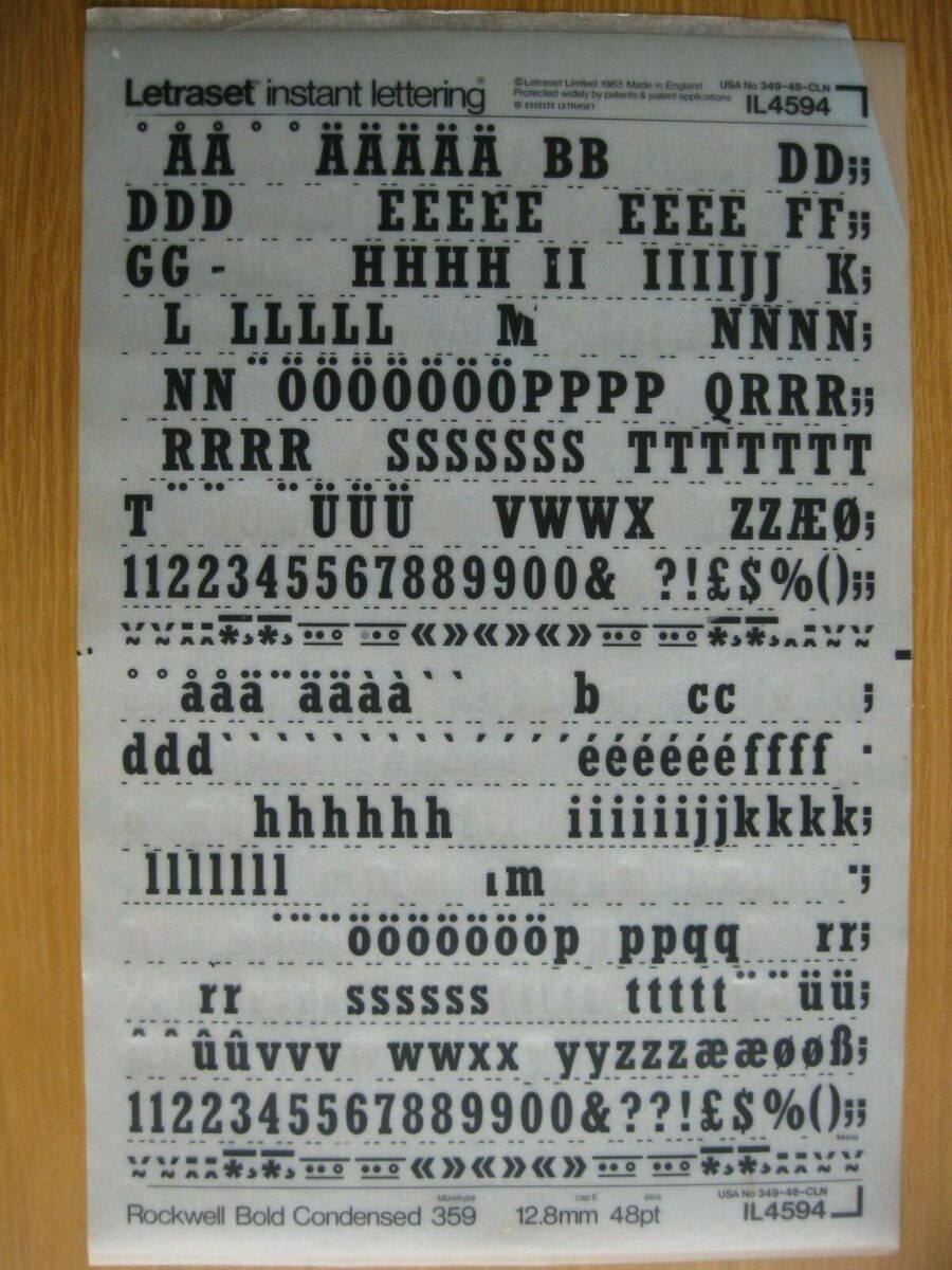 Rockwell Condensed Font