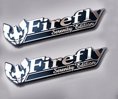 2Pc Firefly Serenity Edition Car Emblem 3D Badge for Universal Car ...