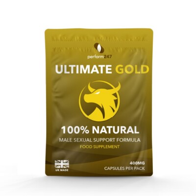 ULTIMATE GOLD - Male Food Supplement. Ultra Natural Support for Men. 12 ...