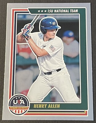 2022 Panini Stars & Stripes USA Base #73 Henry Allen - 15U National ...
