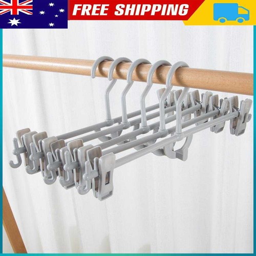 Pants Skirt Jeans Hanger Drying Rack Clips Home Wardrobe Space Saving ...