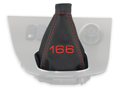 FOR ALFA ROMEO 166 1998-2007 GEAR SHIFT BOOT GAITER LEATHER EMBROIDERY ...