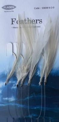 Classic White Feather Sea Fishing Rigs To 2/0 Hooks. Cod Mackerel ...