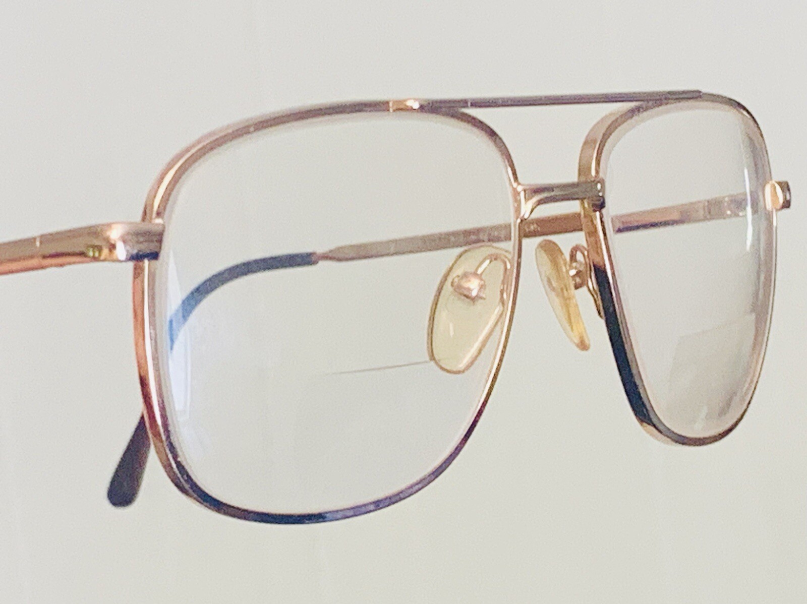 Vintage AO EX 550 Gold Pilot Sunglasses Safety Glasse… - Gem