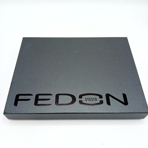 Fedon Womens Envelope Wallet Purse Mustard Yellow Leather New in Box ...