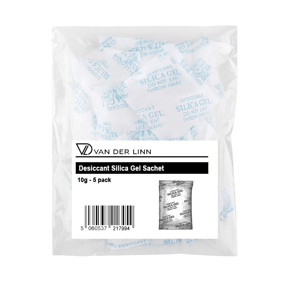 Van Der Linn Silica Gel Desiccant Sachets 1g ~ 250g Anti Damp Moisture ...