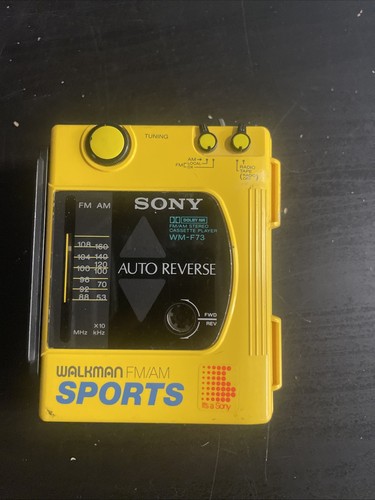 Sony WM-F63/F73 AM/FM Stereo Sports Cassette Radio Walkman Yellow For ...