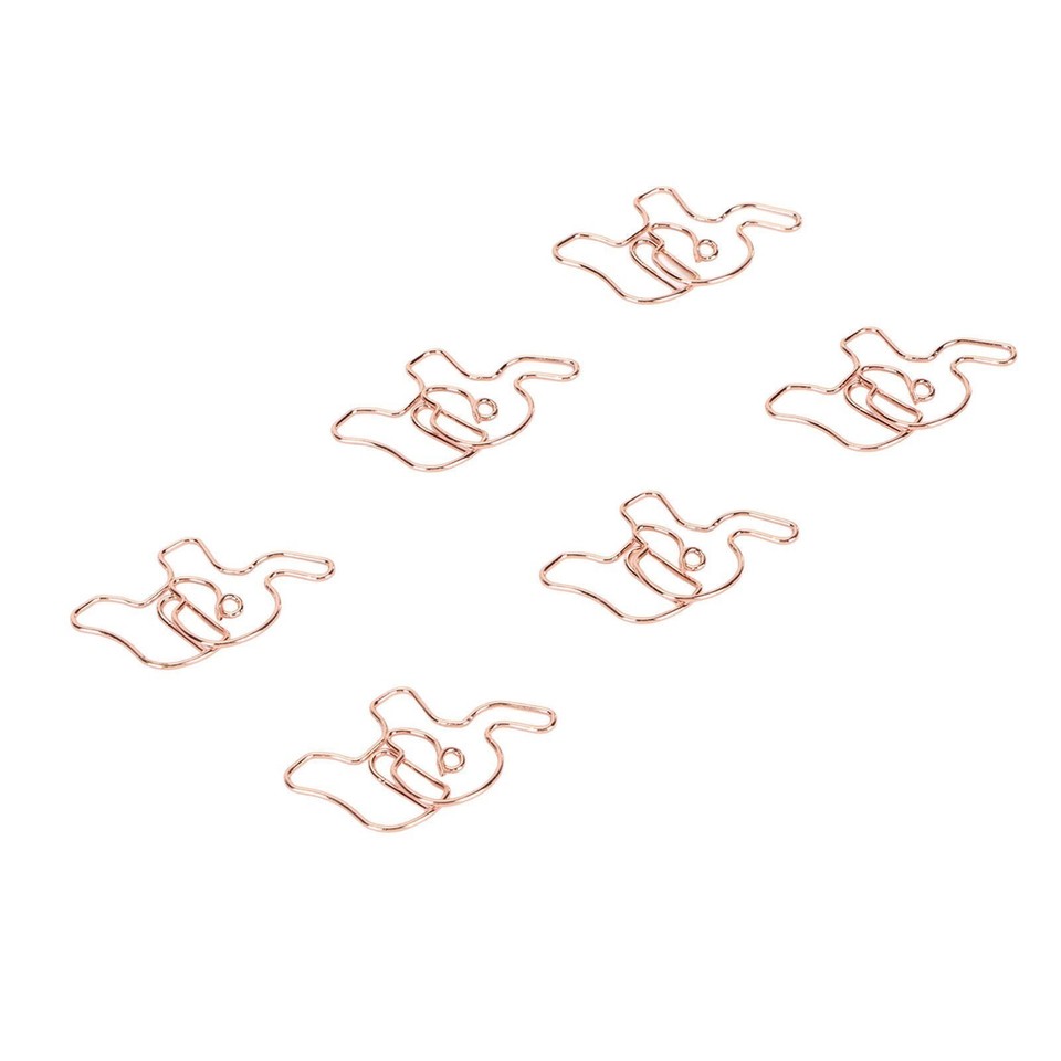100pcs Paper Clips Prevent Slip Cute Animal Shaped Decorative Metal ...