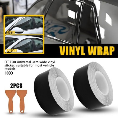 Universal 10M*3CM Vinyl Car Auto Wrap Sticker De-Chroming 394*1IN Gloss ...