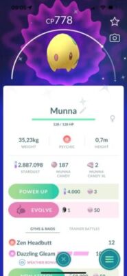 Pokemon go Shiny Munna | eBay