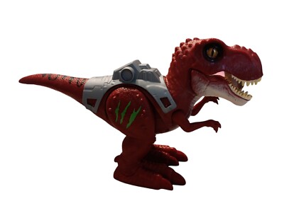 Zuru Robo Alive Dino Wars T-REX Real-Life Robotic Pet 12” With Saddle ...