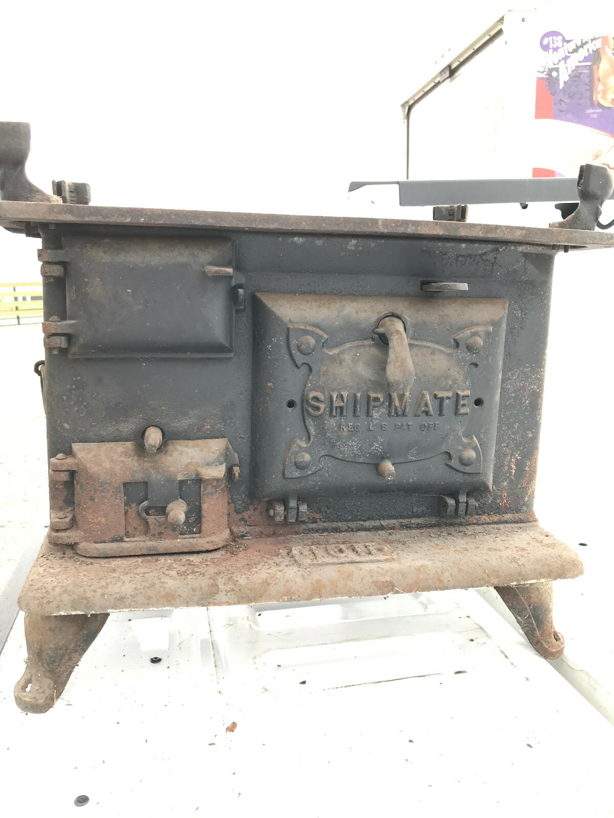 Shipmate Stove Co. Cast Iron Wood or Coal Boat Cook Stove & Oven ...