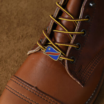 BrooklynMaker Congo Flags Shoes Boot Lace Keeper US American Union ...