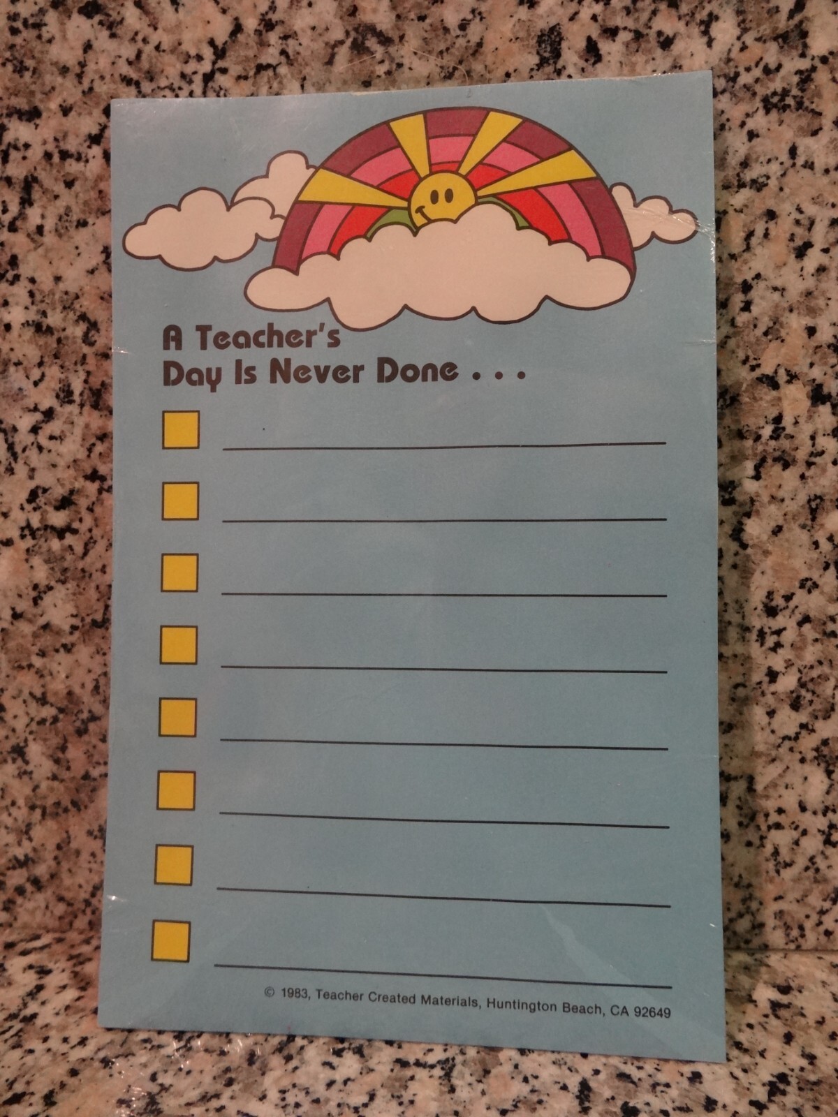 Teacher's To Do List Magnetic Notepad Set Of 2 & A Teacher Checklist ...