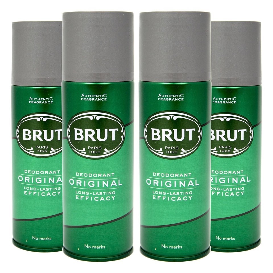 Brut Original Men's Deodorant Body Spray with Distinctive Fragrance ...