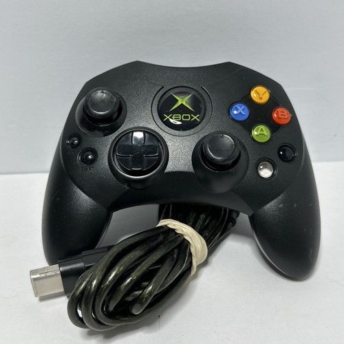 OEM Wired Black Microsoft Original Xbox Controller S w/ Breakaway Cable ...