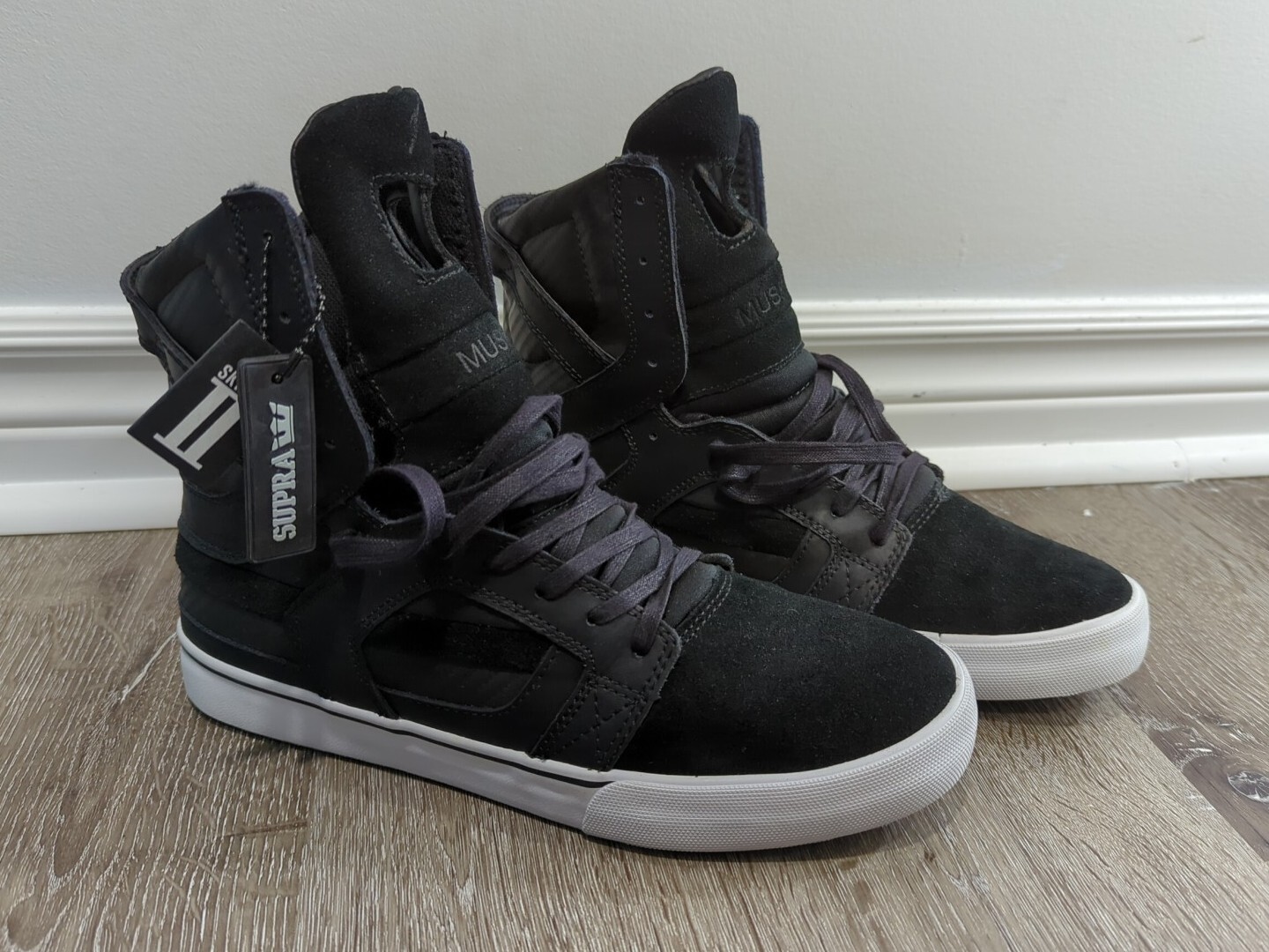 SUPRA Skytop2 High cut sneaker Black & White Muska 002 - Gem