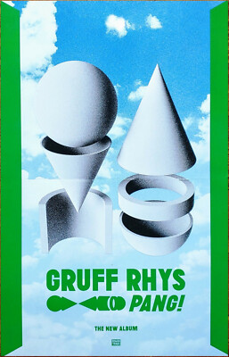 GRUFF RHYS Pang Ltd Ed RARE Poster! SUPER FURRY ANIMALS NEON GORILLAZ ...
