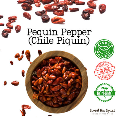 Whole Pequin Chilies - Bulk Sizes - Dried Chile Pequin - Chile Piquin ...