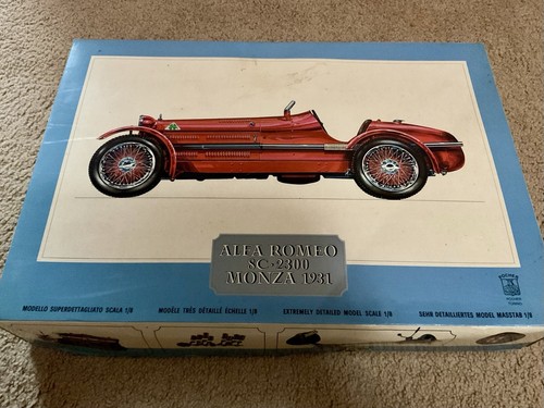 Pocher Alfa Romeo 8C-2300 Monza 1931 1/8 Scale Model Kit COMPLETE KIT ...