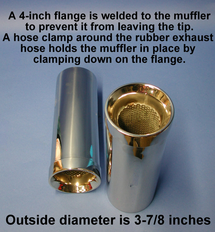 HIGH PERFORMANCE STAINLESS STEEL MARINE MUFFLER INSERTS FOR 4-INCH ...