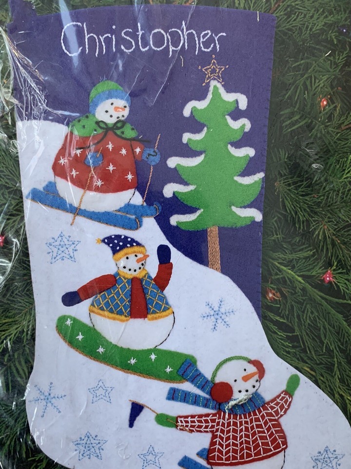 Debbie Mumm Applique Feltworks #8161 Winter Stocking Games | eBay