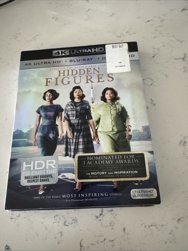 Hidden Figures 4K Ultra HD Blu-ray With OOP Slipcover (NEW/FACTORY ...