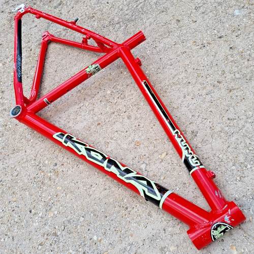 Kona Nunu Mountain bike frame Butted 7005 Aluminium red retro bicycle ...