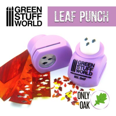 Miniature Leaf Punch - LIGHT PURPLE - Oak leaf Leave maker tool ...