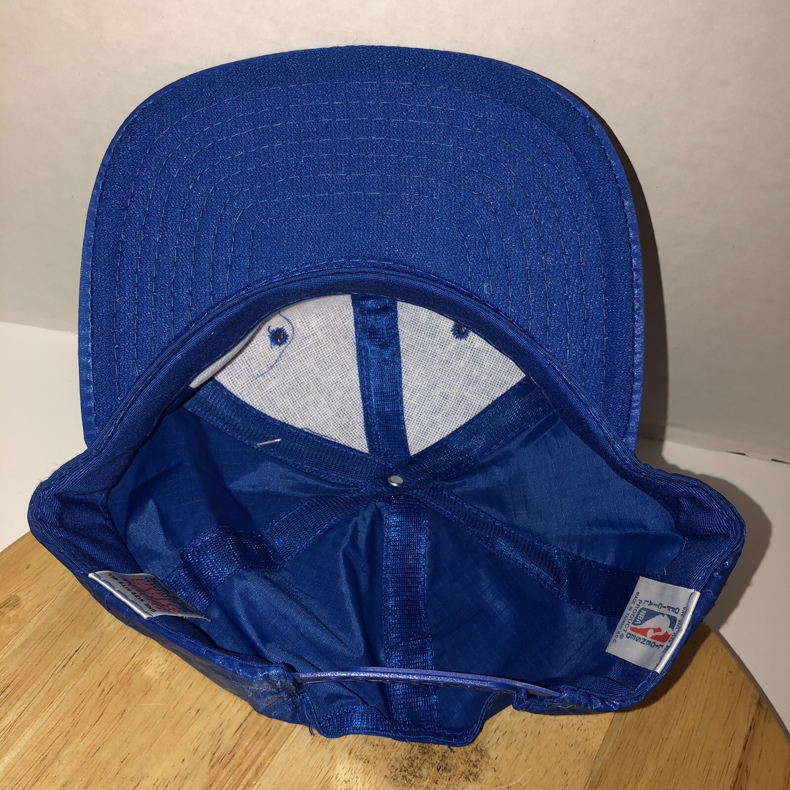 VTG 80s DETROIT PISTONS Rip Stop Pro Star by Universal Nylon Hat Cap ...