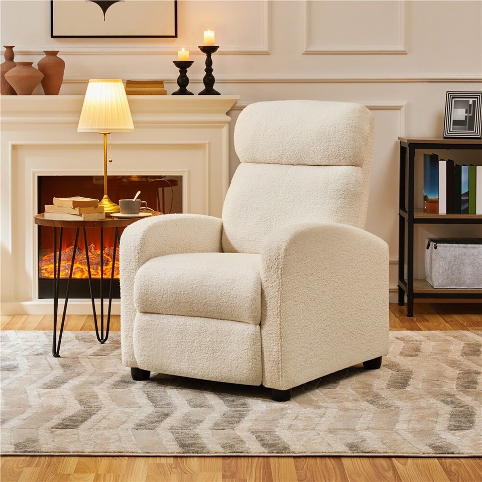 Recliner Chairs Single Modern Reclining Sofas Home Theater Seating Club ...